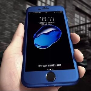 Accessories | Iphone 8 Plus Fashion 36 Full Cover Case Blue | Poshmark